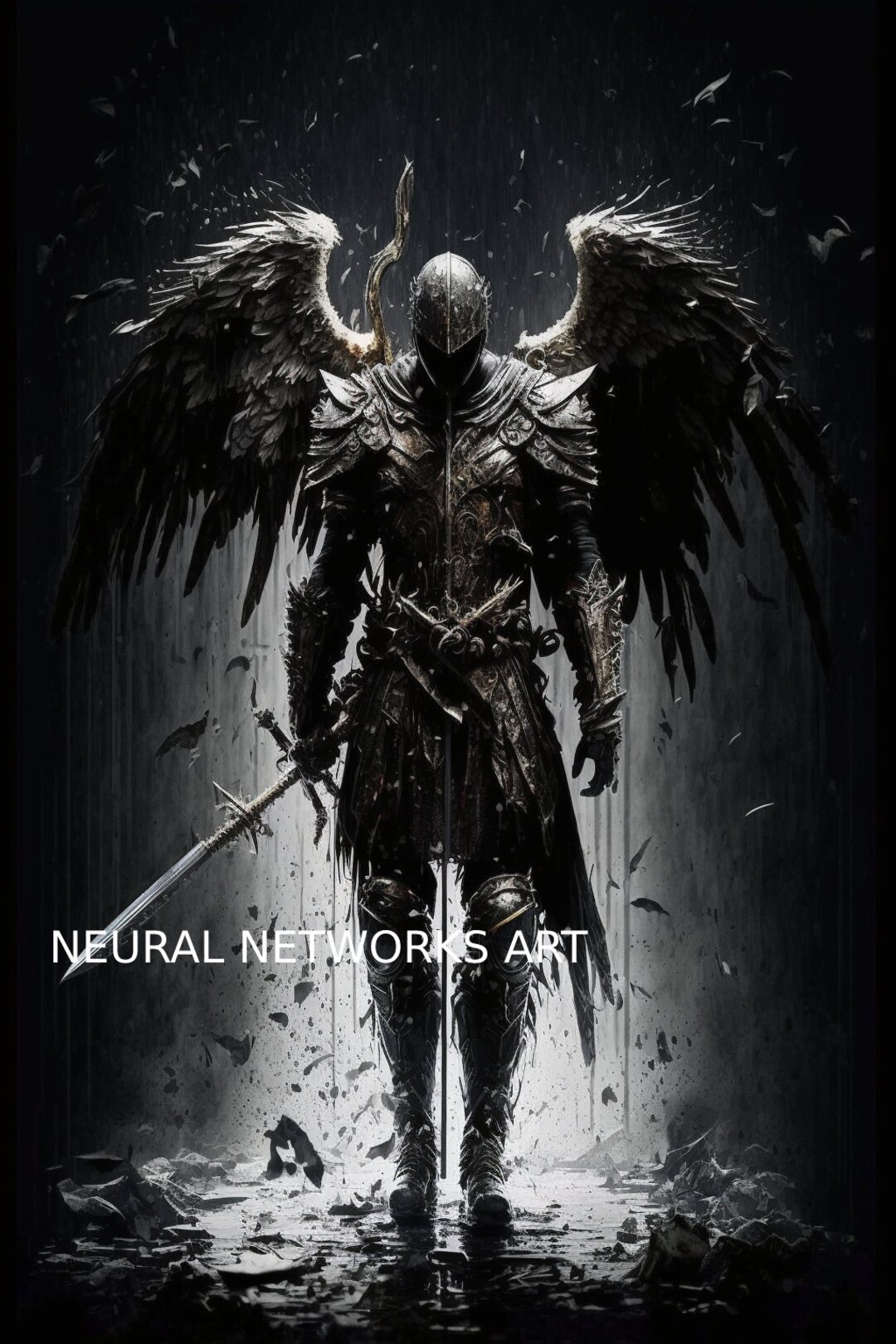 Angel in Armor, Picture, Neural Network Painting, AI ART, Home Art ...