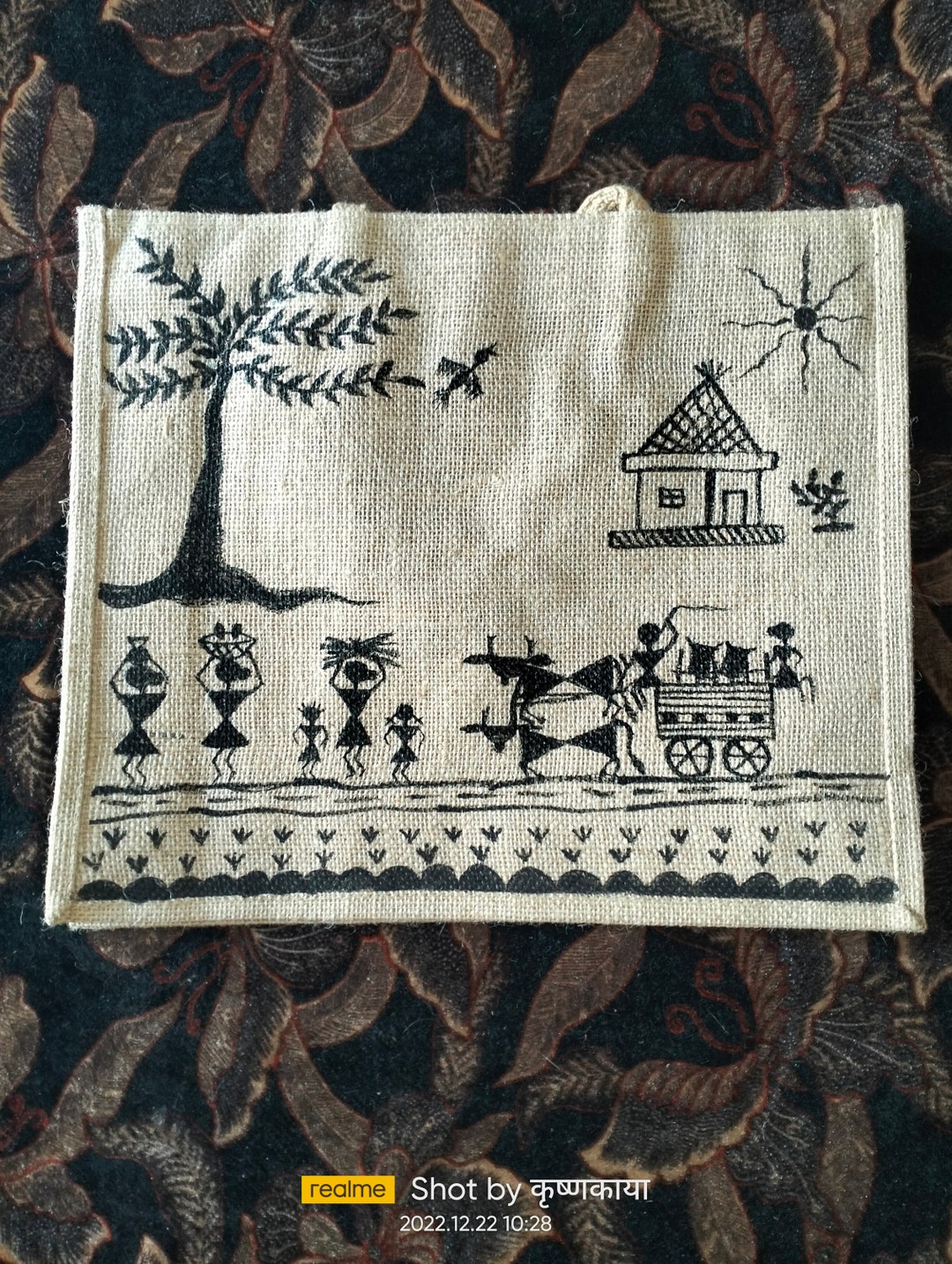 Warli Daily Routine Bag - Etsy