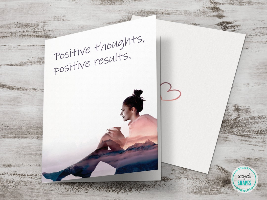 Inspirational Quote Card, Printable Greeting Card, Motivational Saying ...