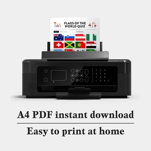 Flags of the World Quiz | Instant Download | Printable at Home | Three Rounds - Etsy UK