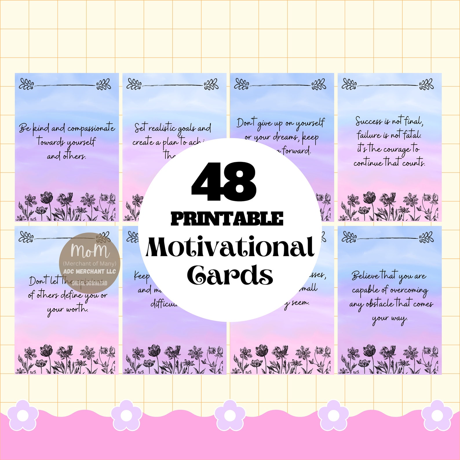 48 Motivational Printable Cards -motivational Quotes, Inspirational ...
