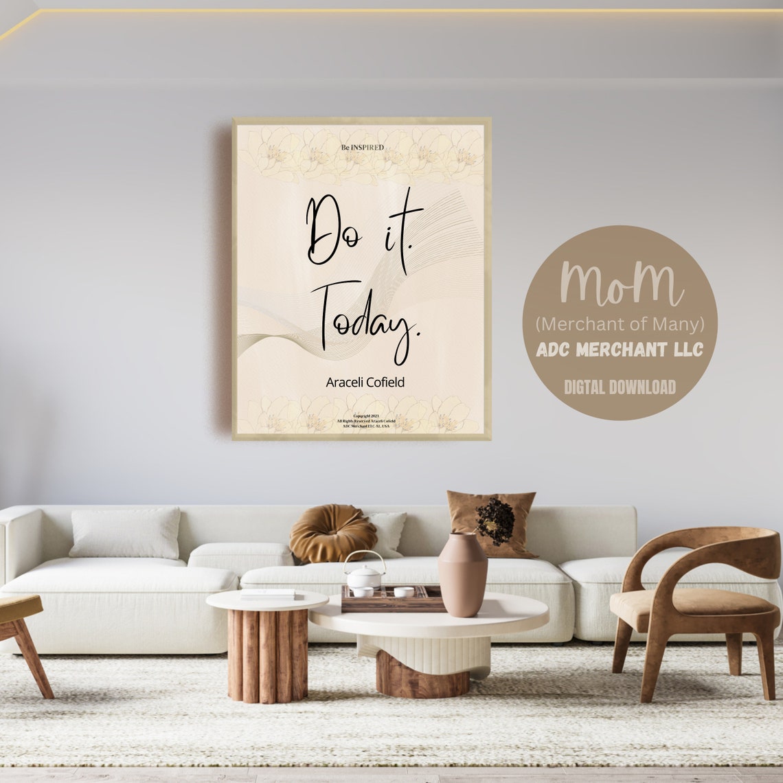 Daily Affirmation Wall Art Positive Affirmations Wall Decor Printable ...