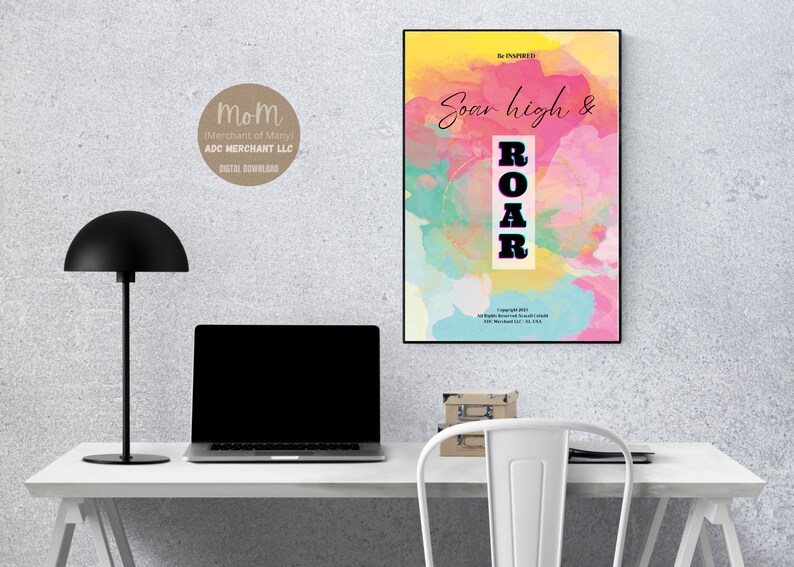 Printable Motivational Digital Wall Art, Nice Wall Art, Soar High and ...