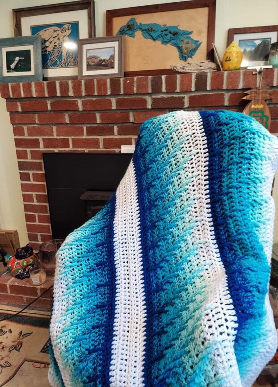 Crochet Pattern for Ocean Waves Blanket - Etsy