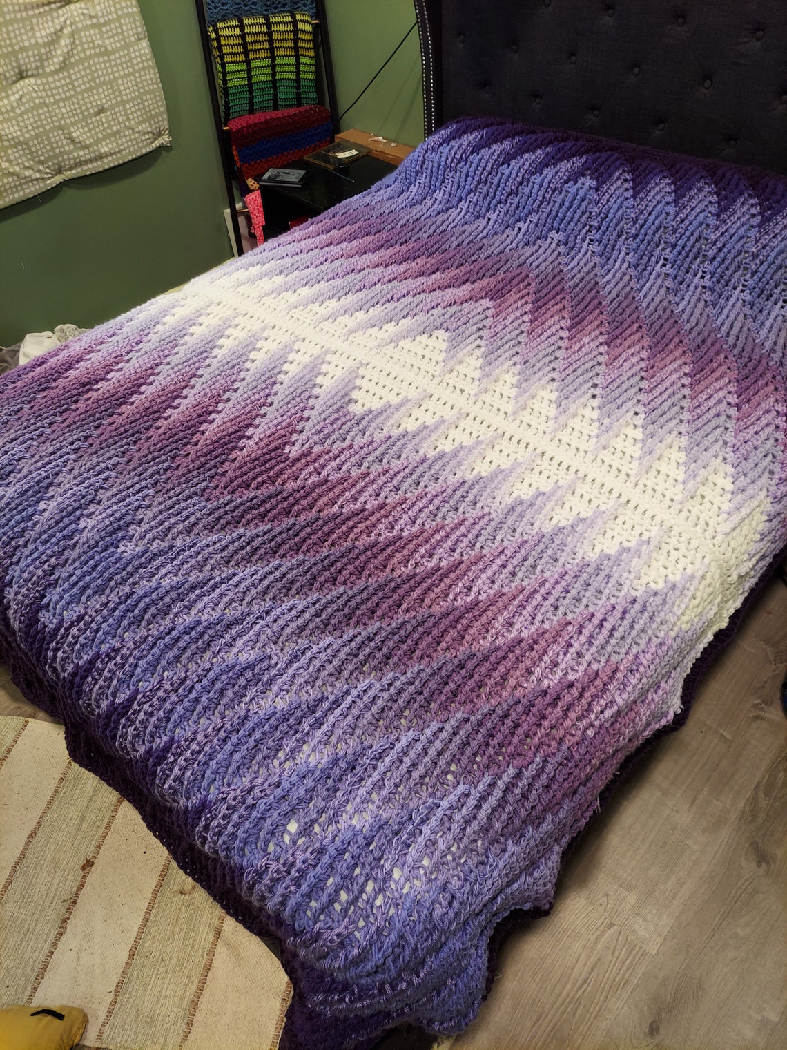 Crochet Pattern, Thick Ombre Blanket - Etsy