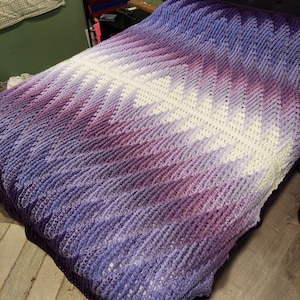 Crochet Pattern, Thick Ombre Blanket - Etsy