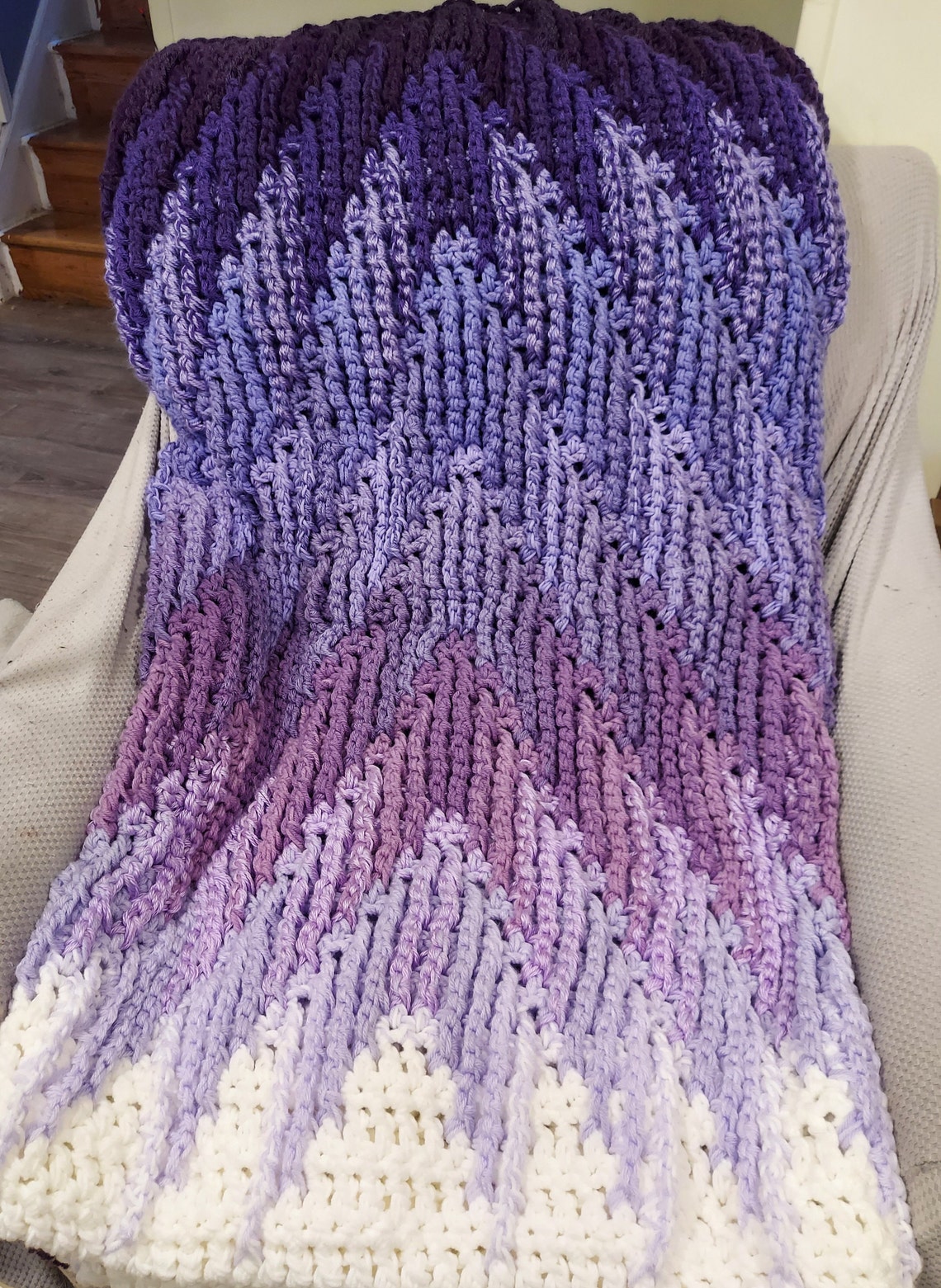 Crochet Pattern, Thick Ombre Blanket - Etsy