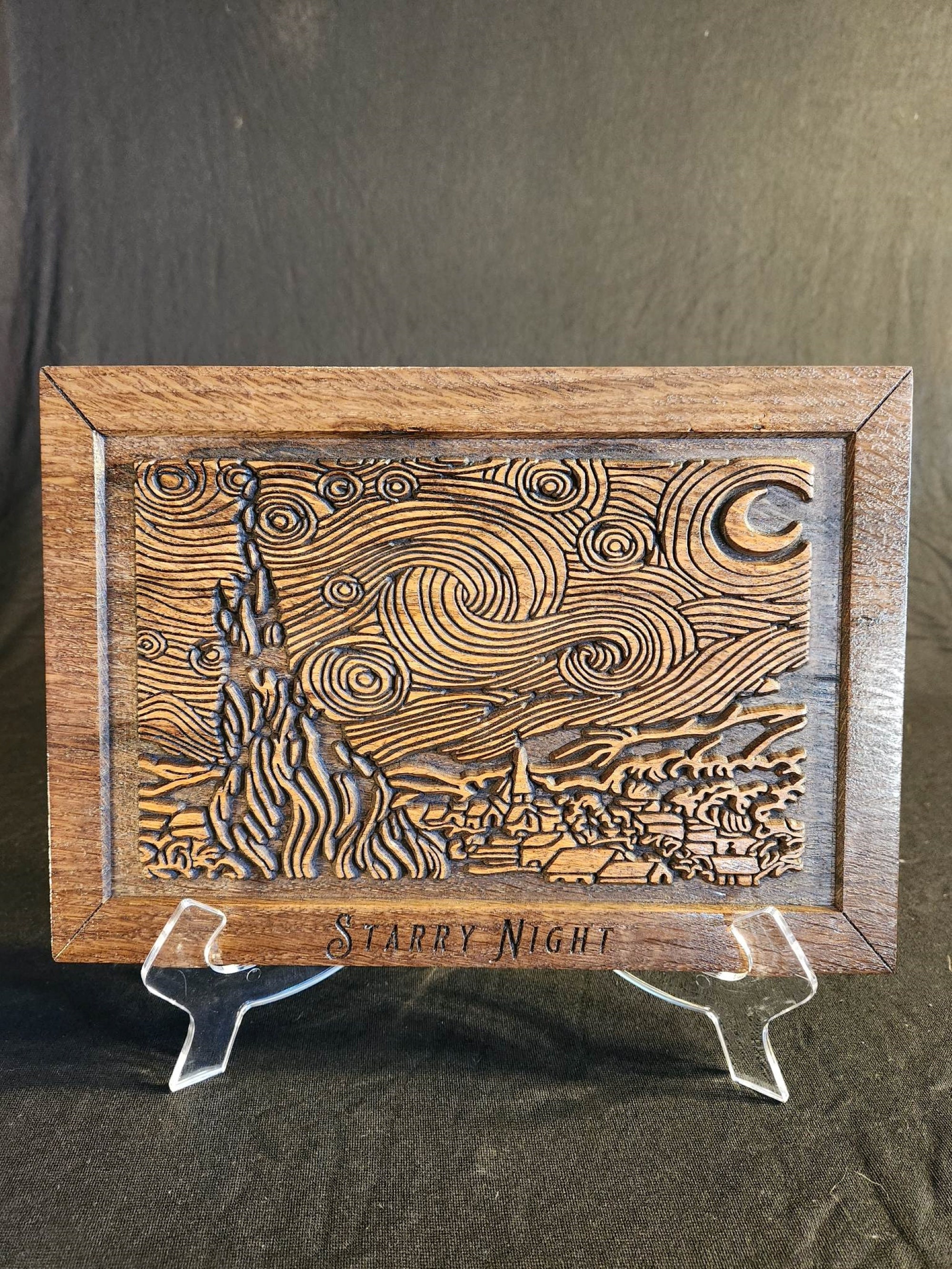 Digital Cutting File of Van Gogh's Starry Night, Starry Night VECTOR ...