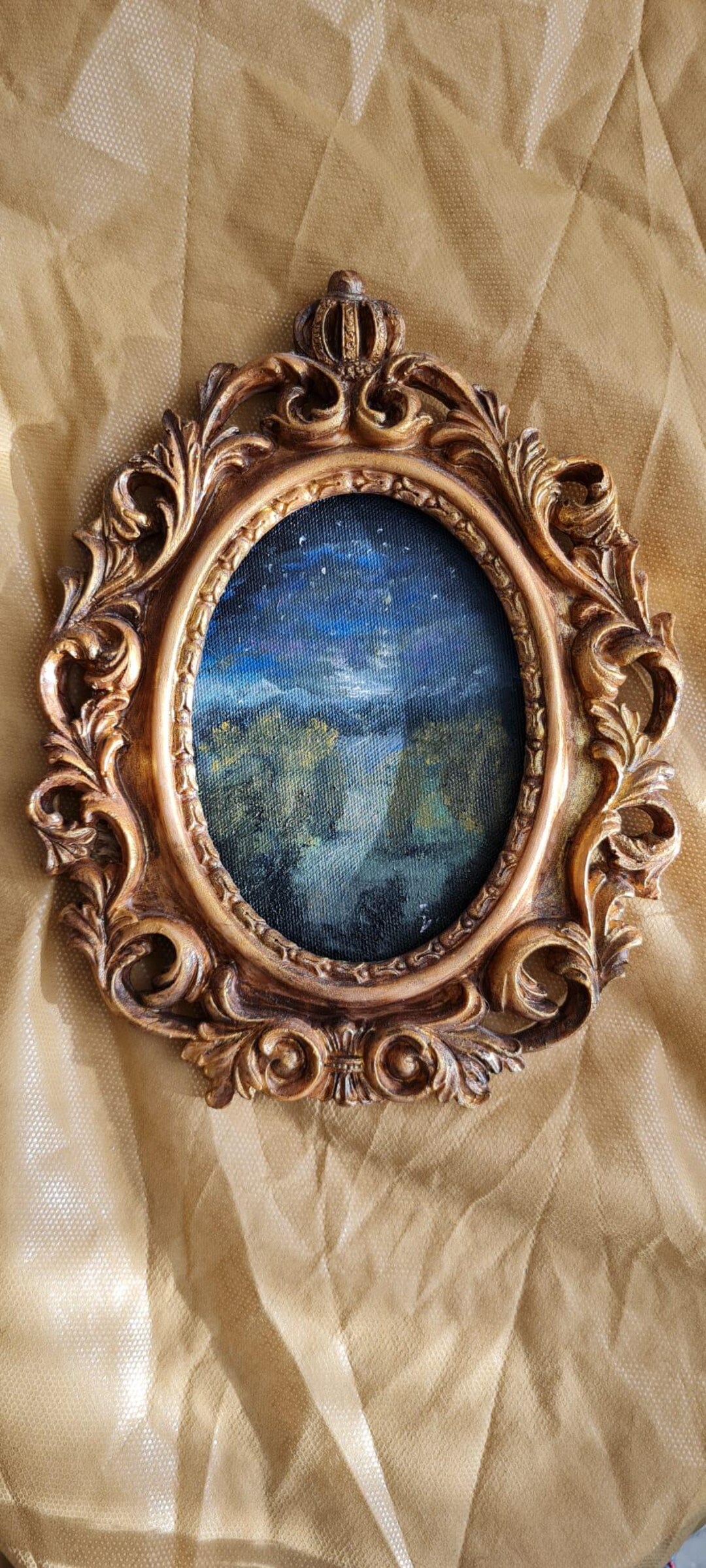 Landscape,vintage,handmad Orginal Oil Painting, Original,view,original ...
