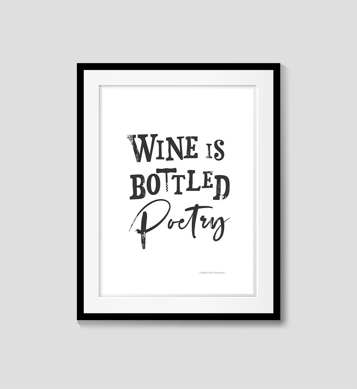 Wine Bottled-poetry - A3-print Only - Etsy