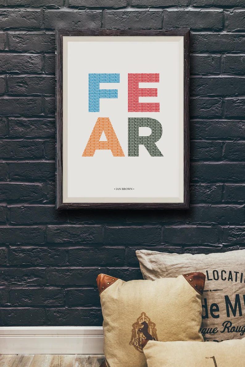 Ian Brown, F.E.A.R, Digital Download, Ready for Any Wall. - Etsy