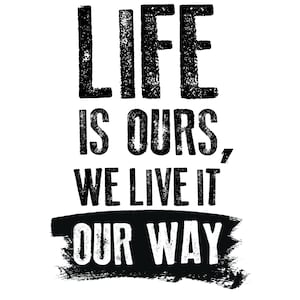 A3 Metallica Print, Download, Music, Life is Ours. - Etsy