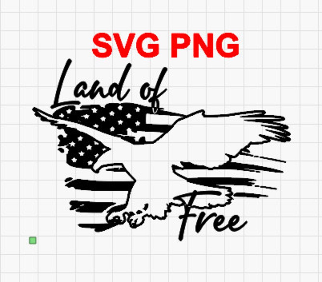 SVG PNG Land of Free Downloadable - Etsy