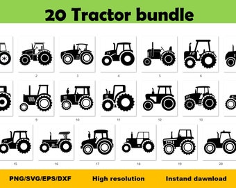Tractor SVG Bundle, Tractor Dfx, Tractor PNG , Tractor Clipart, Tractor ...