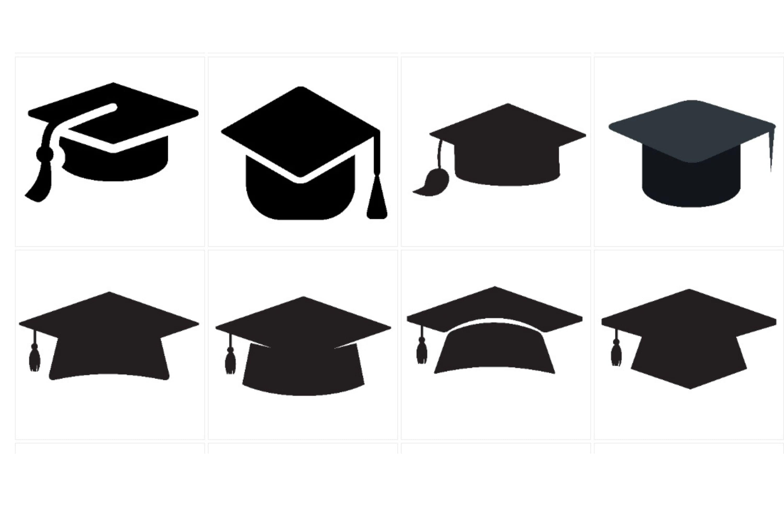 Graduation Cap SVG, Graduation Hat SVG, Graduation Clipart, Silhouette ...