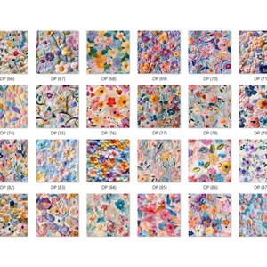 3D Knitted Floral Patterns, Yarn Fabric Digital Paper (JPG), Digital ...