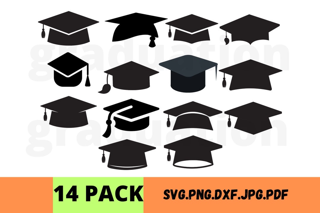 Graduation Cap SVG, Graduation Hat SVG, Graduation Clipart, Silhouette ...