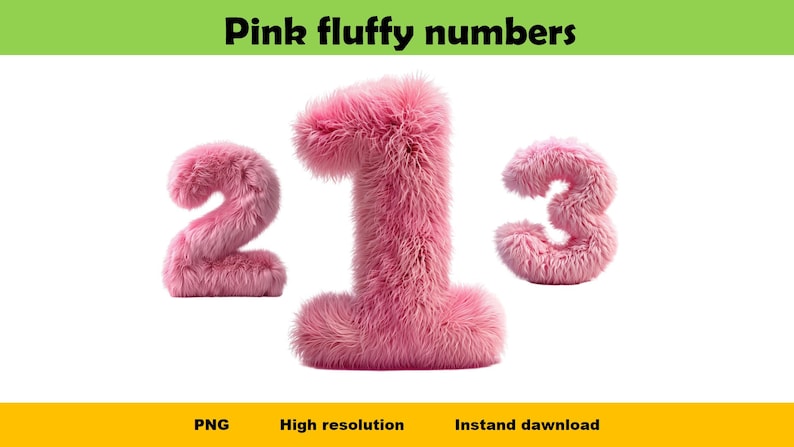 3D Fluffy Number High Quality Clipart, Fur Number PNG, Printable Number ...