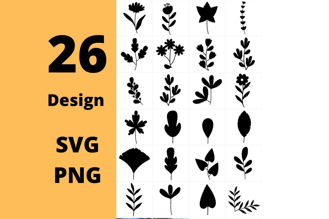 SVG Leaves Set of 26 SVG Leaves Greenery SVG Leaf Border - Etsy