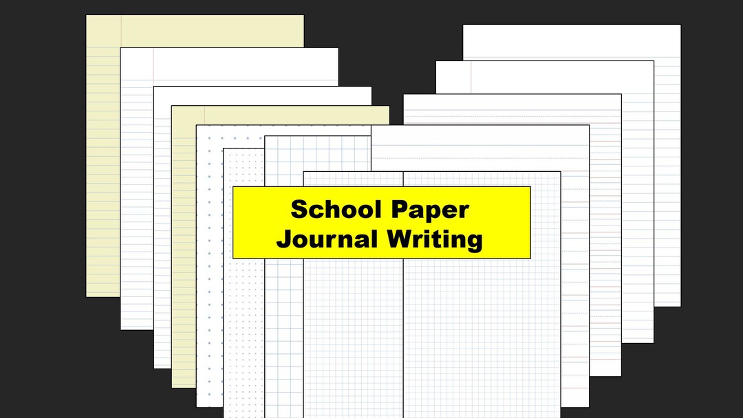 School Digital Paper, Pre School Paper, Writing Paper, Grid Paper ...