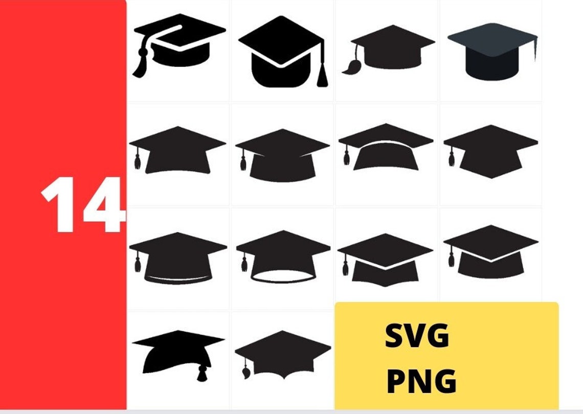 Graduation Cap SVG Graduation Hat SVG Graduation Clipart - Etsy