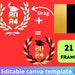 Graduation Canva Frame Template 24 Graduate Canva Frames Bundle Class ...