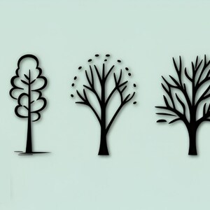 Doodle Tree Set | Doodle Tree Svg Clipart | Jungle Tree Clipart | Tree ...