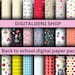 Back to School Digital Paper: Teacher Patterns, School Backgrounds (JPG ...
