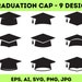 Graduation Cap SVG, Graduation Hat SVG, Graduation Clipart, Silhouette ...