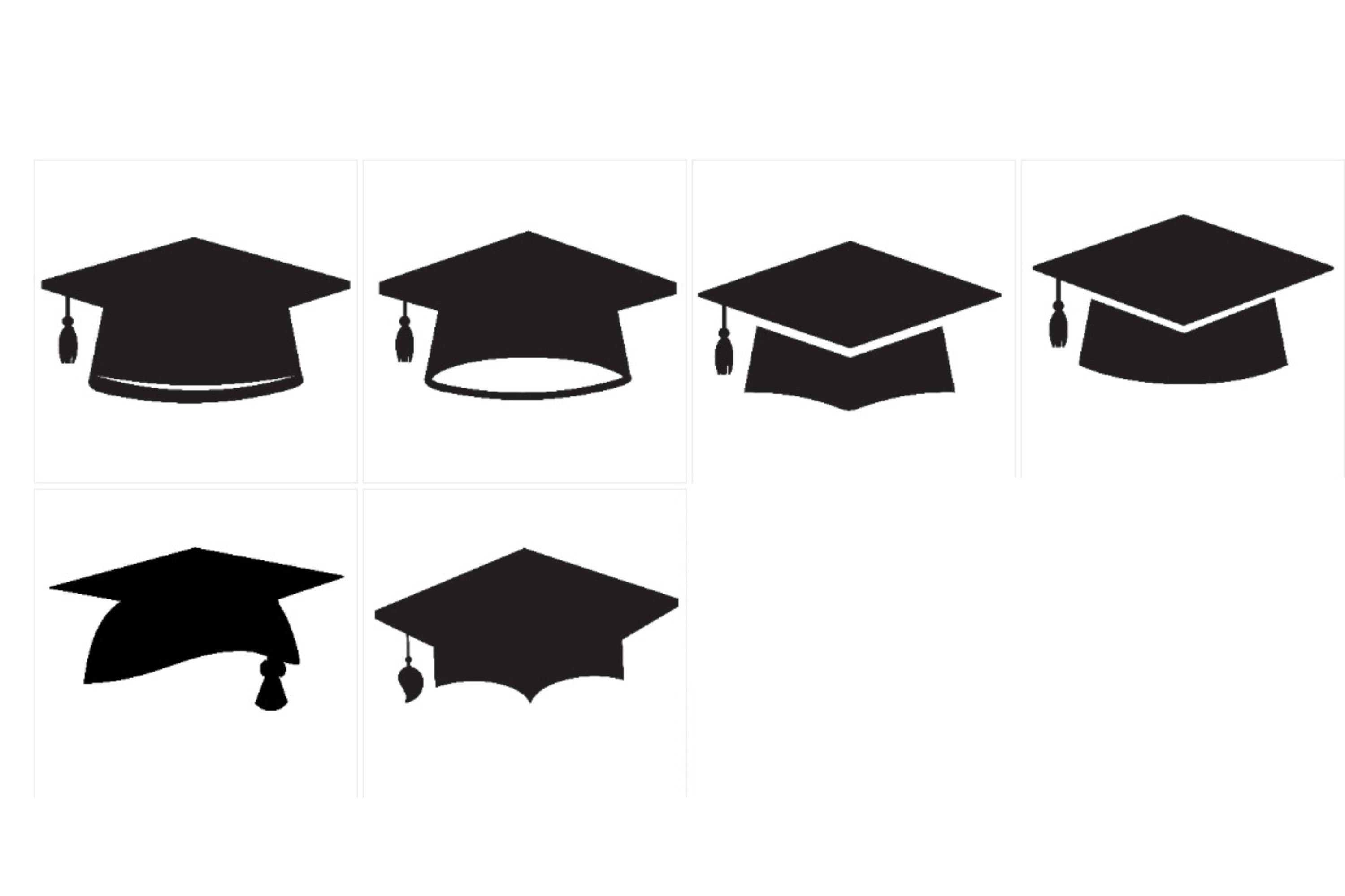 Graduation Cap SVG, Graduation Hat SVG, Graduation Clipart, Silhouette ...
