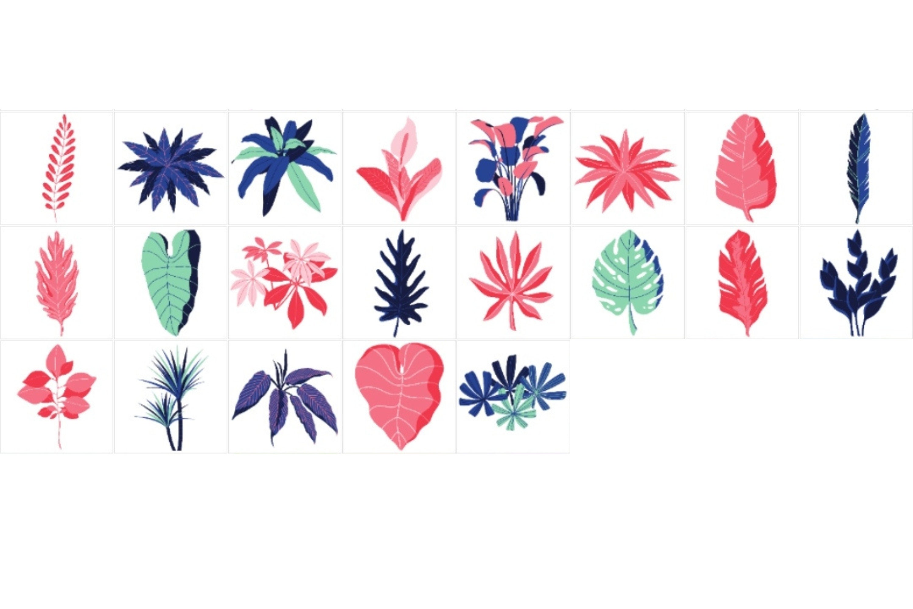 45 Leaves SVG Bundle Hand Drawn Leaves SVG Plant Svg Paper - Etsy