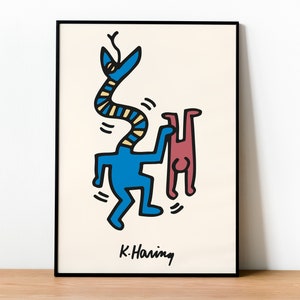 Keith Haring Art, Keith Haring Graffiti Art, Exhibition Poster, Keith ...