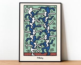Keith Haring Art, Keith Haring Graffiti Art, Exhibition Poster, Keith ...