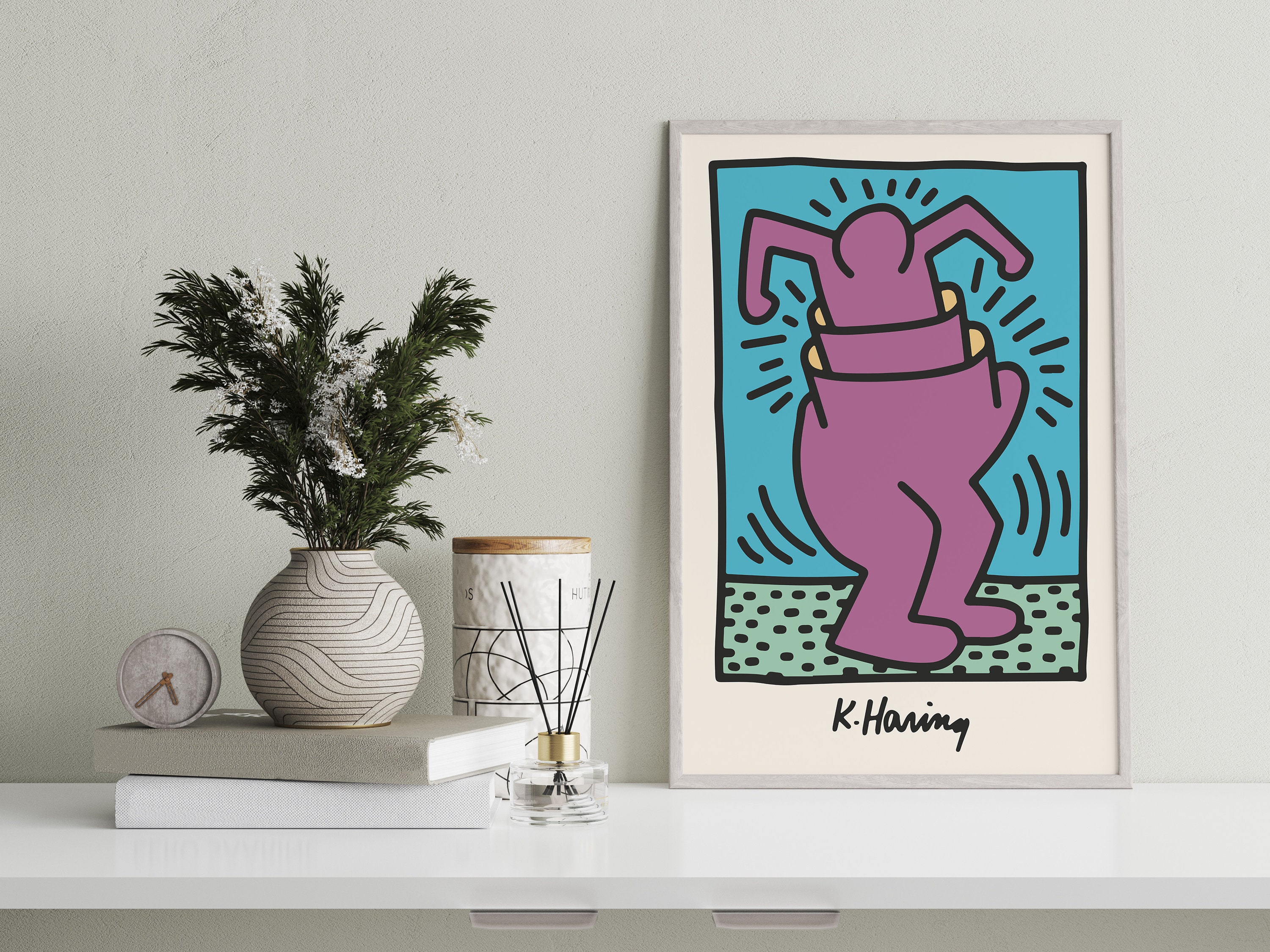 Keith Haring Art Keith Haring Graffiti Art Exhibition - Etsy