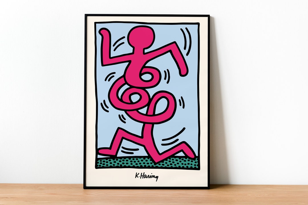 Keith Haring Art Keith Haring Graffiti Art Exhibition - Etsy