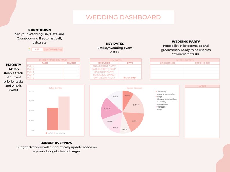 Christian Wedding Planner Spreadsheet | Wedding Planning Google Sheet ...