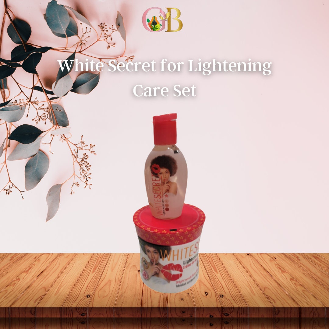 White Secret Body Oil and Lotion Set Natural Lightening - Etsy