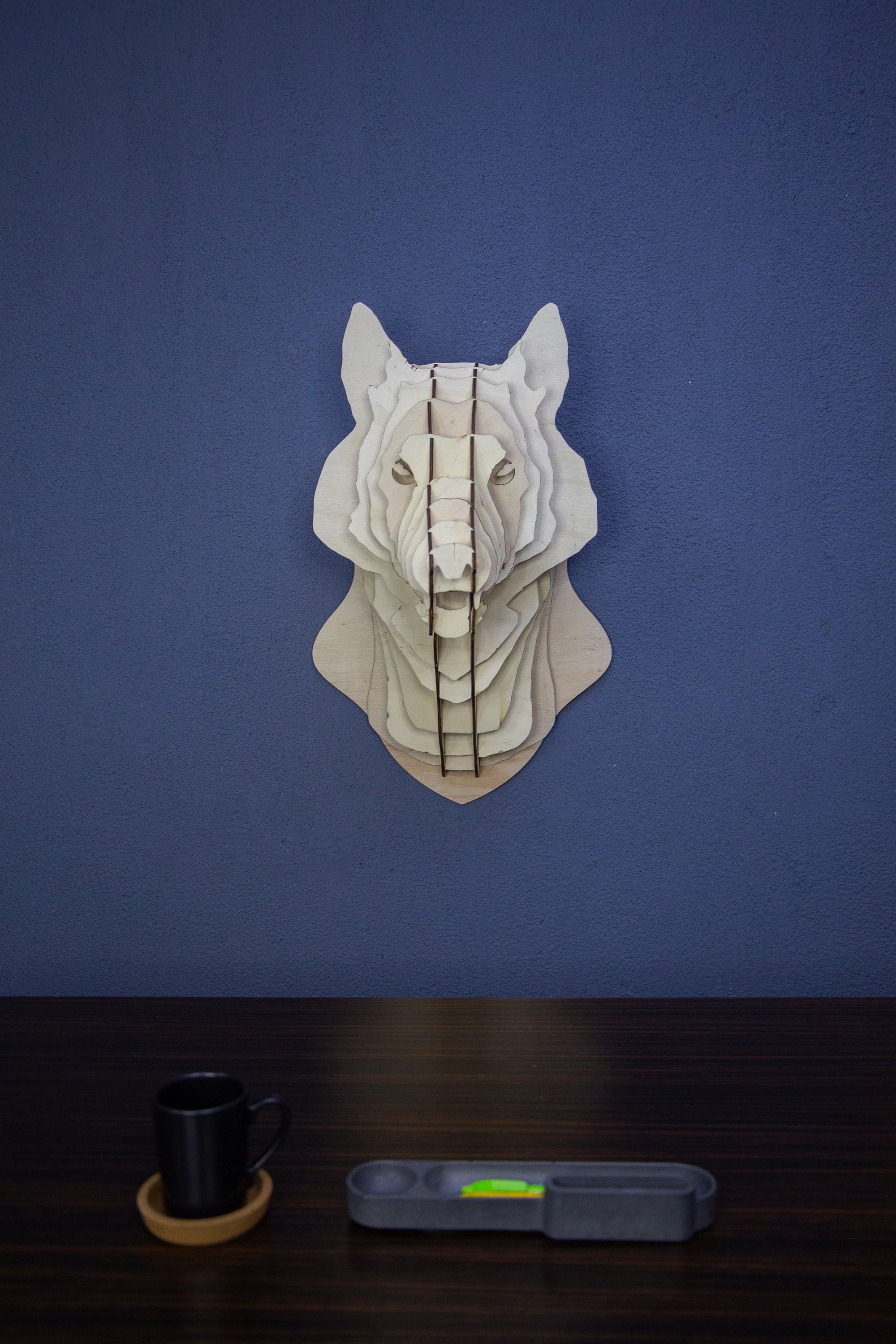 Wooden Wolf Head Trophy Laser Cut File | Digital Download | CDR/DXF/EPS ...