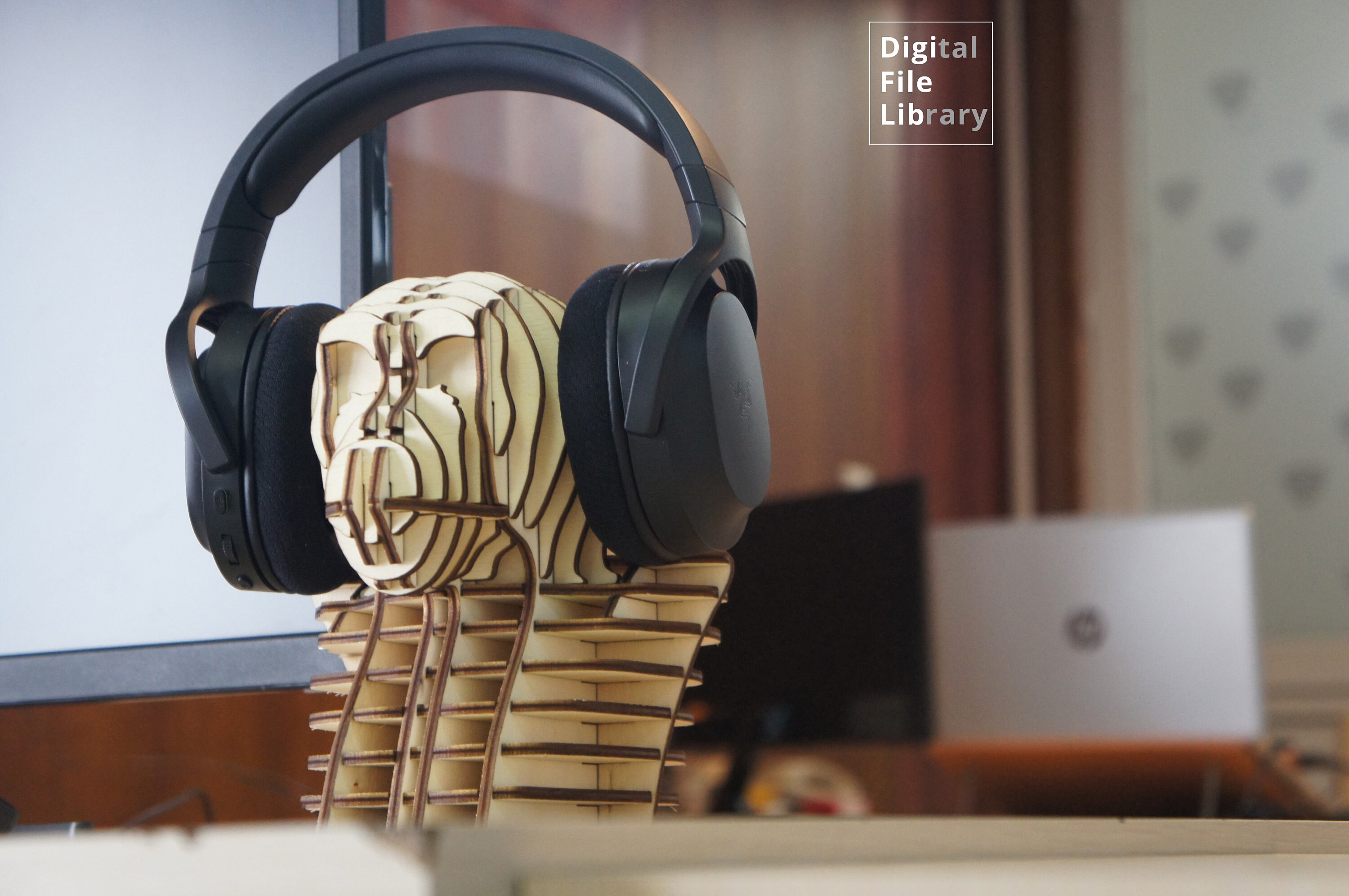 Monkey Headphone Stand Laser Cut File Digital Download Cdr/dxf/svg/eps ...