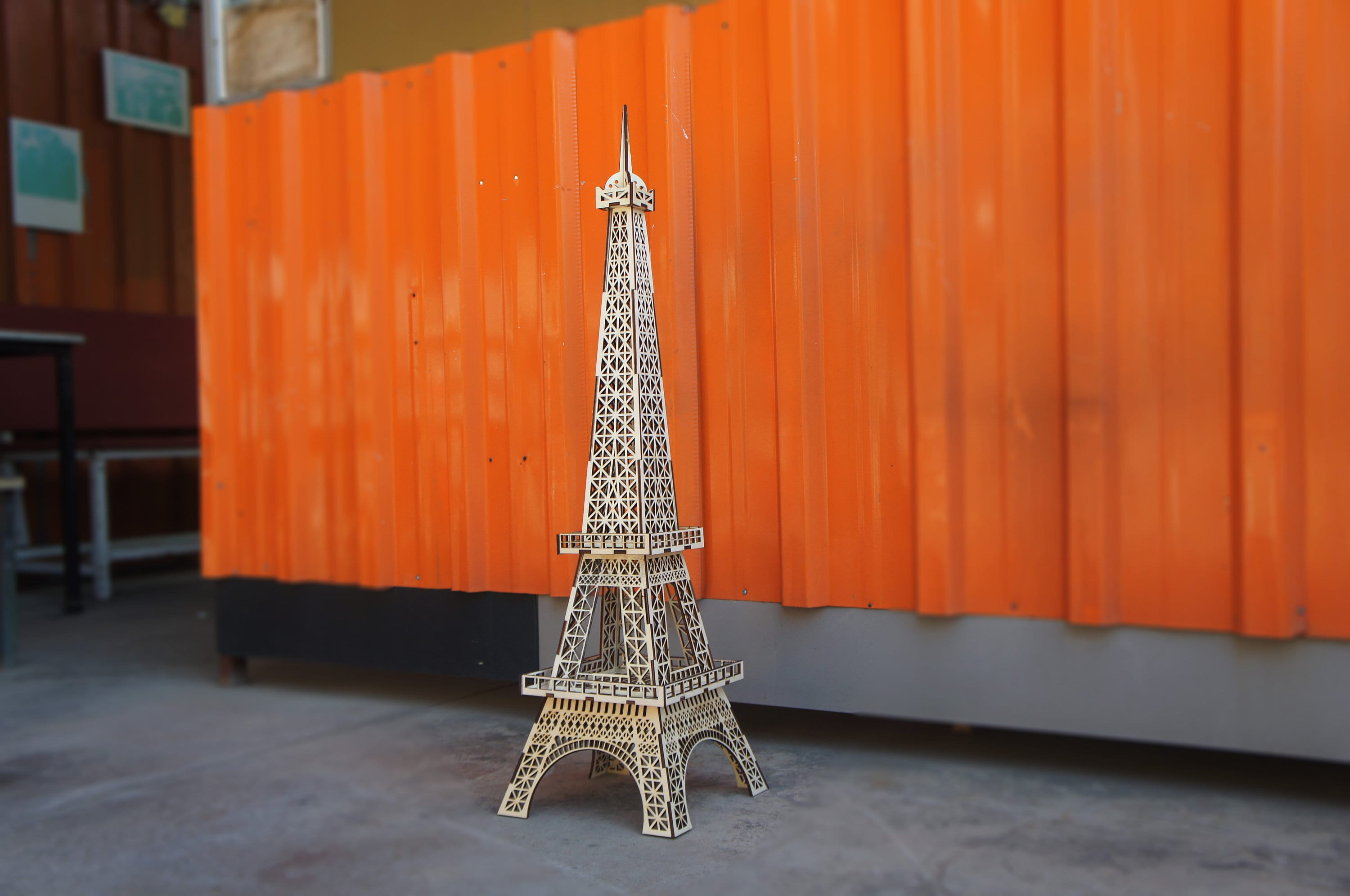 Eiffel Tower Decor CNC Laser Cut File, 3D Wooden Puzzle | Digital ...