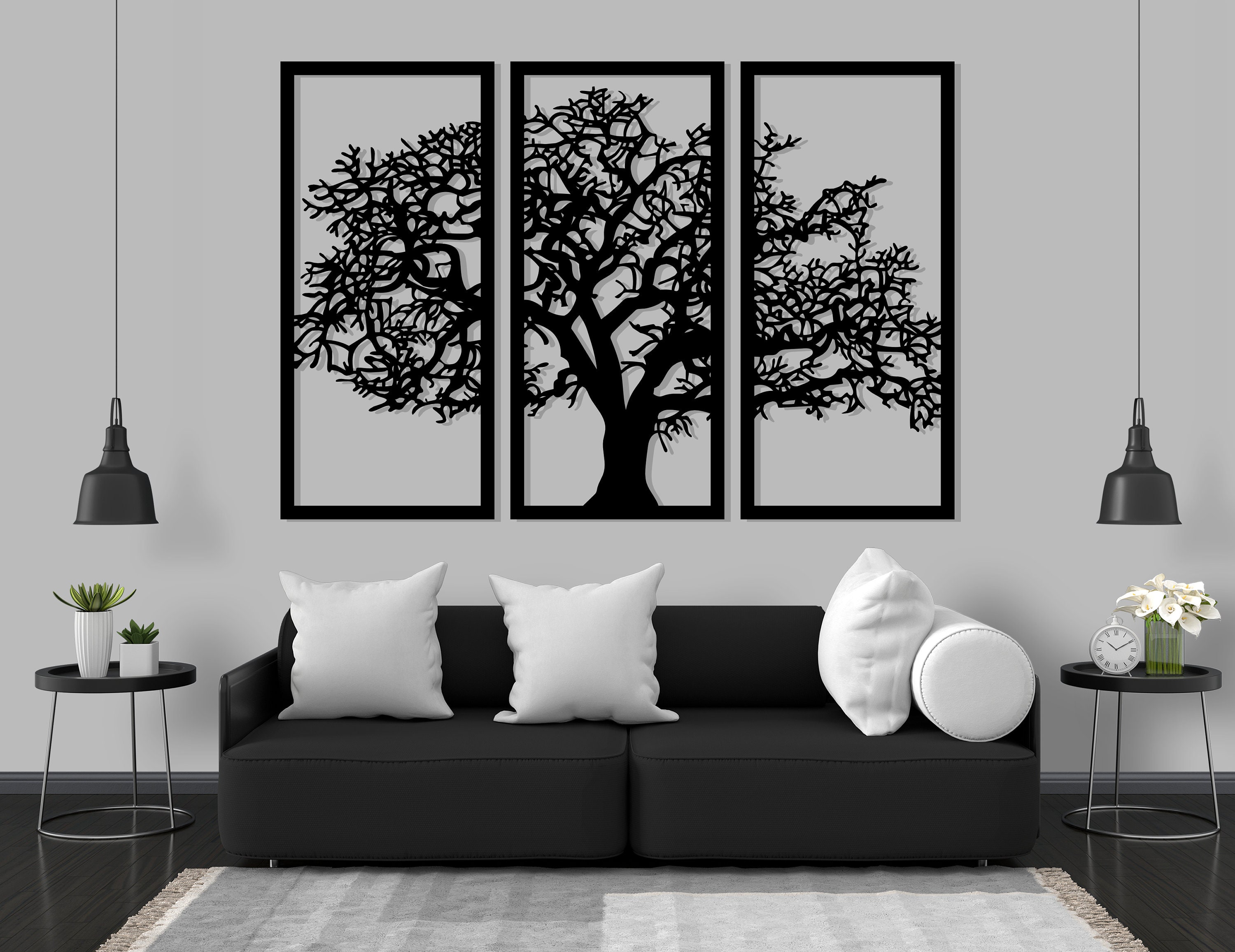 Tree Wall Metal Laser Cut File Ai Svg Dxf Cdr Pdf Dwg CNC Cutting ...