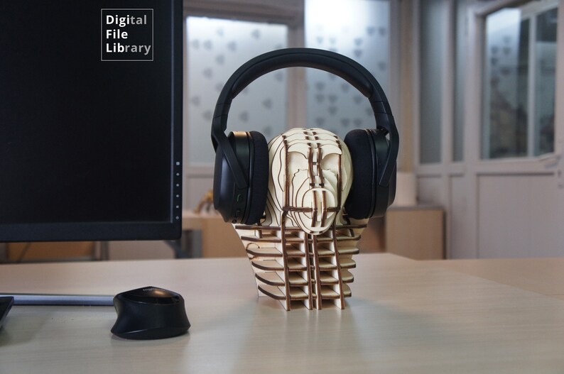 Monkey Headphone Stand Laser Cut File Digital Download Cdr/dxf/svg/eps ...