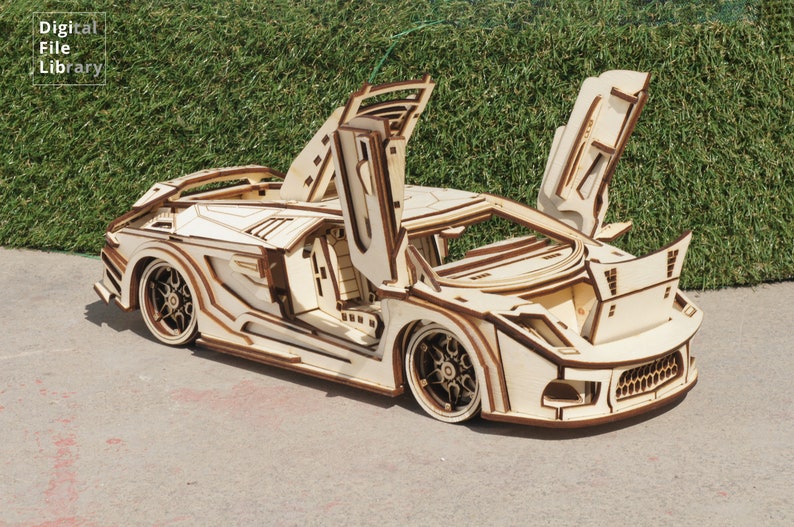 Lamborghini 3D Car Model Laser Cut Files Digital Download - Etsy