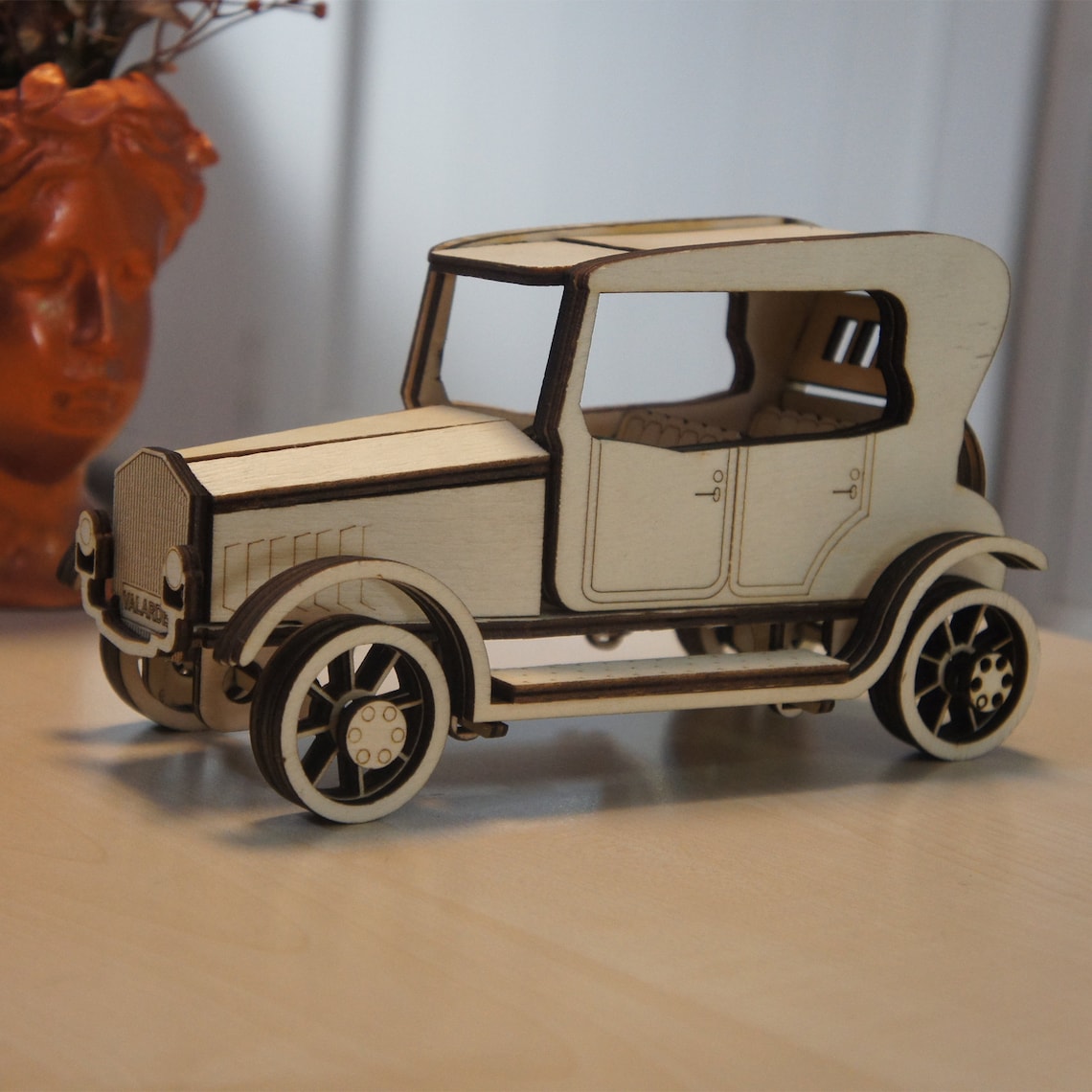 Retro Wooden Car Laser Cut File CDR/DXF/EPS | Digital Download - Etsy
