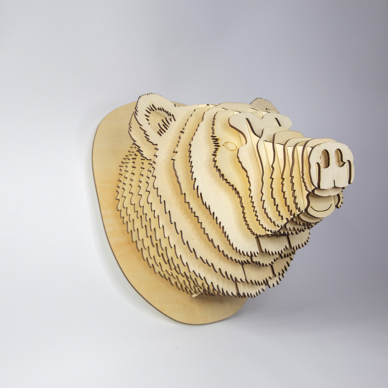 Bear Wooden Head Trophy Laser Cut File | Digital Download | CDR/DXF/EPS ...