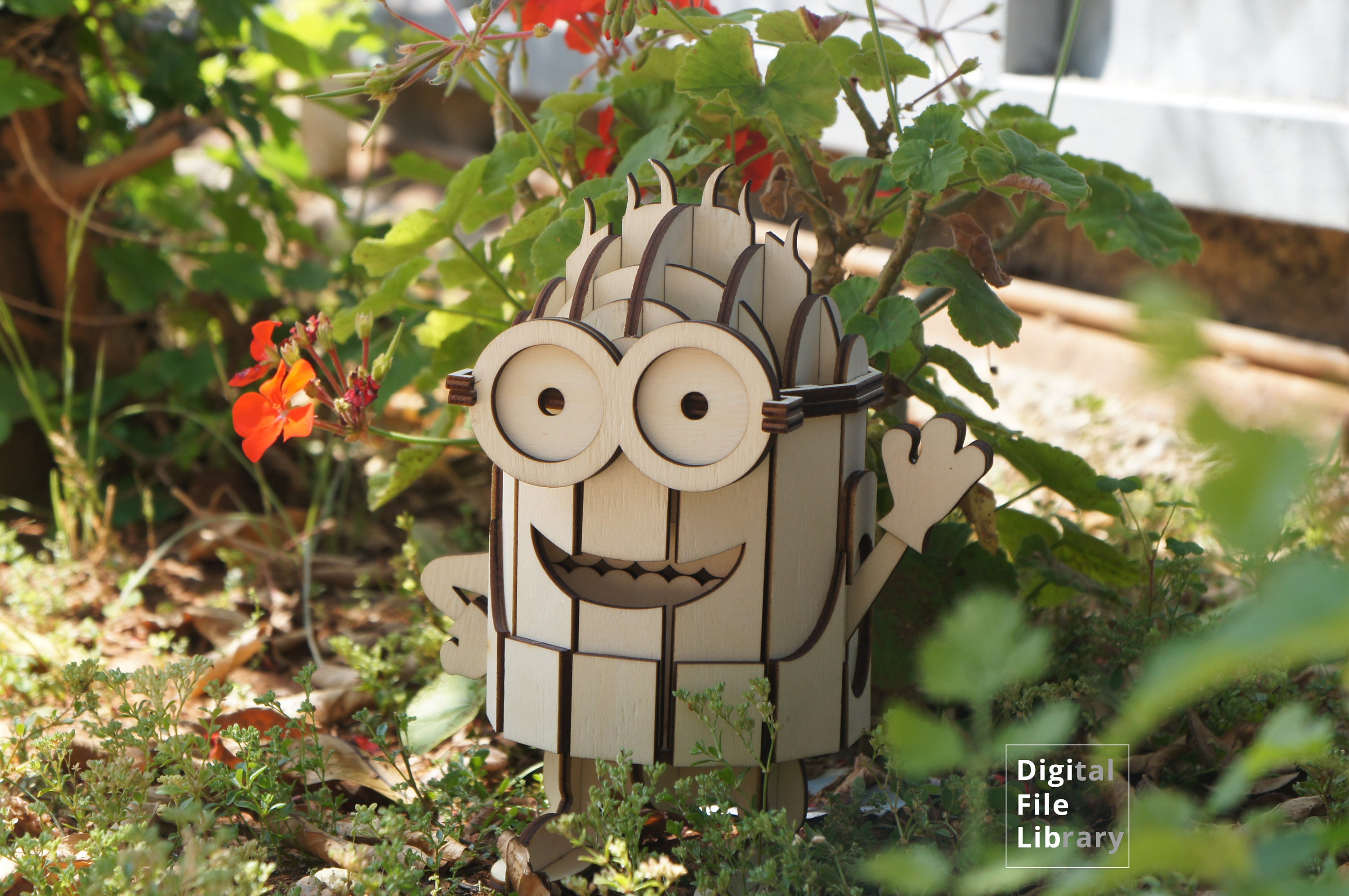 Minion Pencil Holder 3D Model Laser Cut File | Digital Download | Cdr ...