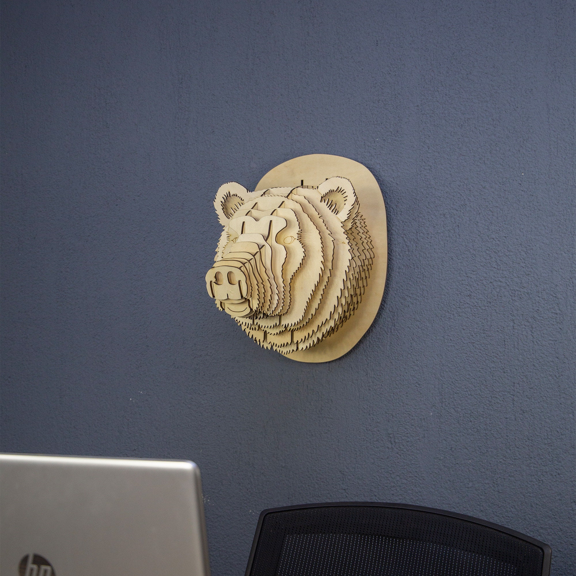 Bear Wooden Head Trophy Laser Cut File | Digital Download | CDR/DXF/EPS ...