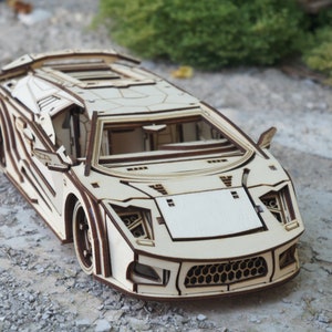 Lamborghini 3D Car Model Laser Cut Files | Digital Download ...