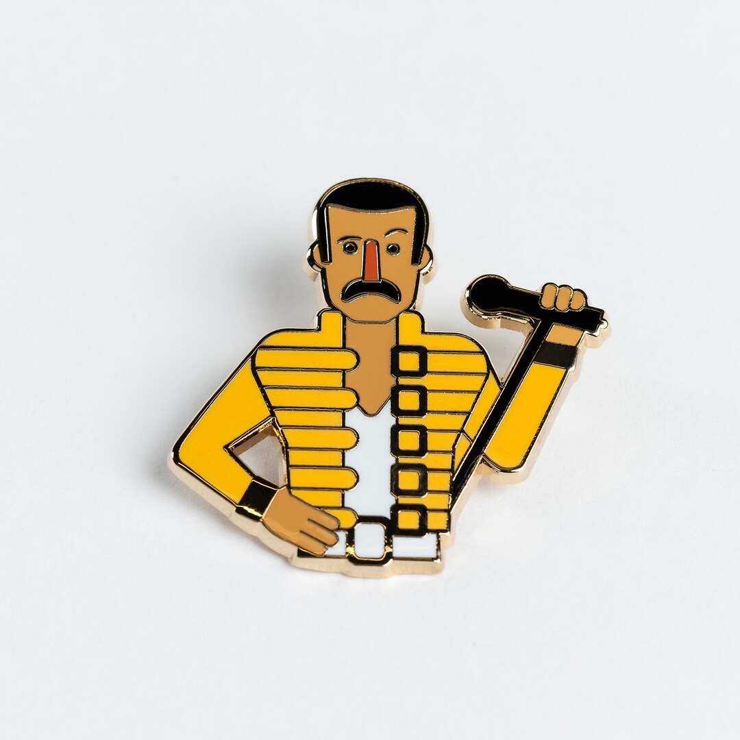 Freddie Mercury Enamel Pin I London Souvenir Collectible Design British ...