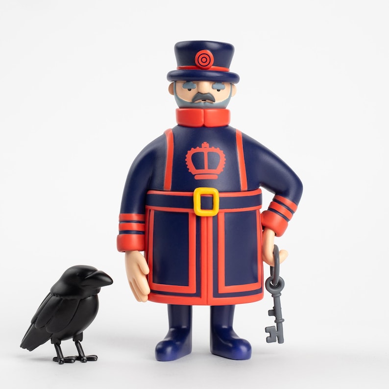 Beefeater & Raven - Collectable London Art Toy I Souvenir Collectible ...